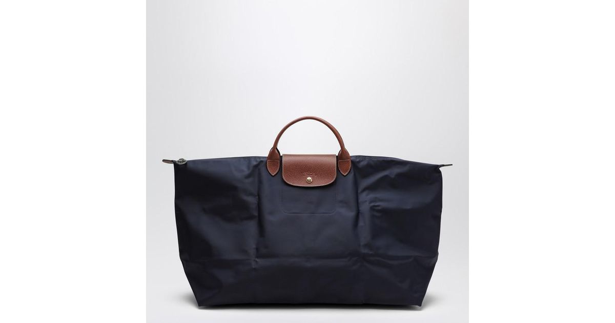 Longchamp Travel Bag M La Pliage Original in Blue | Lyst