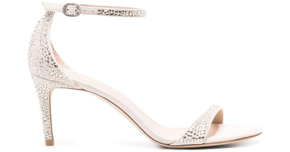 Stuart Weitzman Sandals in Natural | Lyst