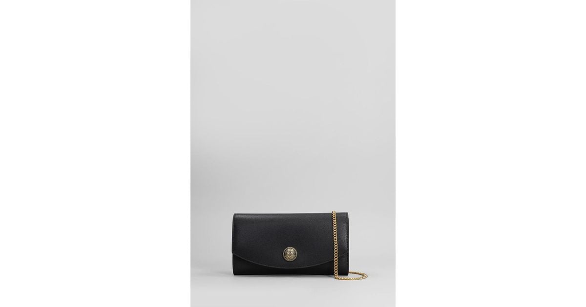 Balmain Embleme Clutch in Gray | Lyst