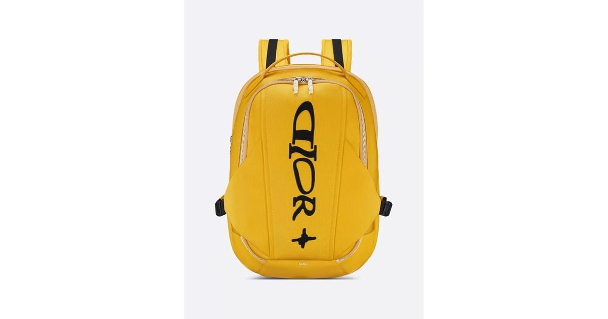 Dior Backpack Bags in Yellow for Men | Lyst
