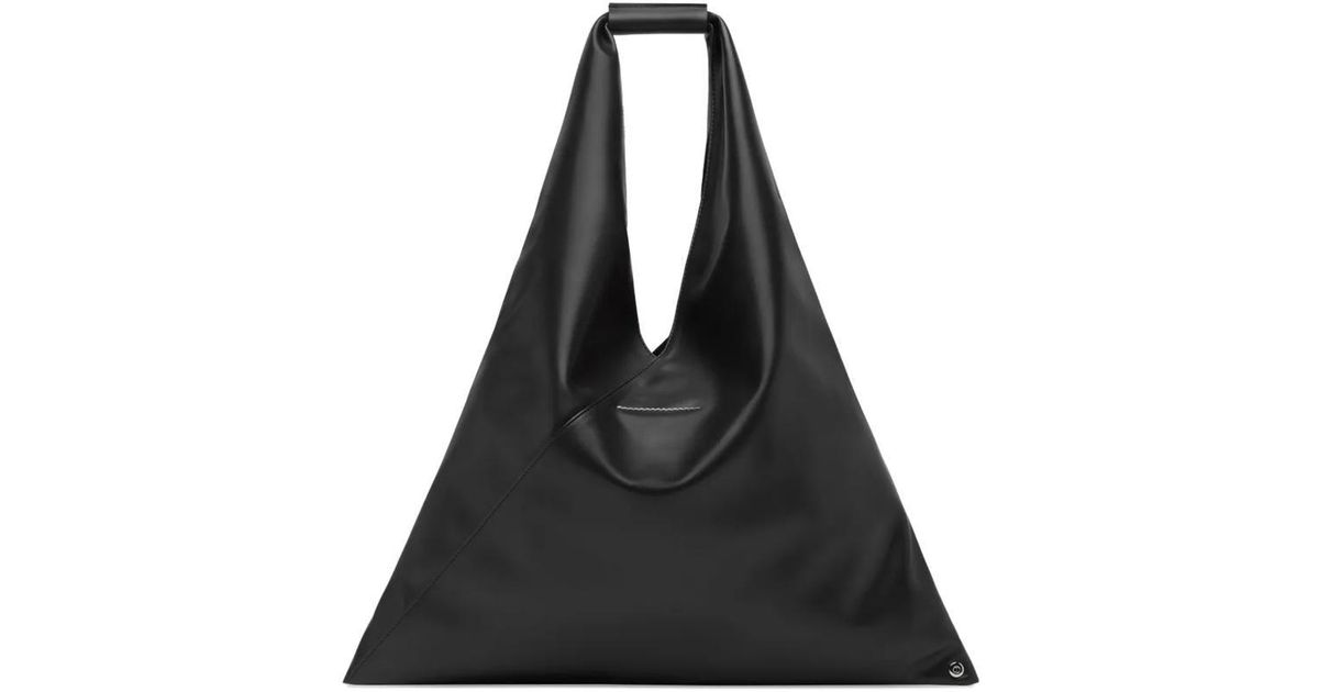 MM6 by Maison Margiela Triangular Shoulder Bag in Black | Lyst UK