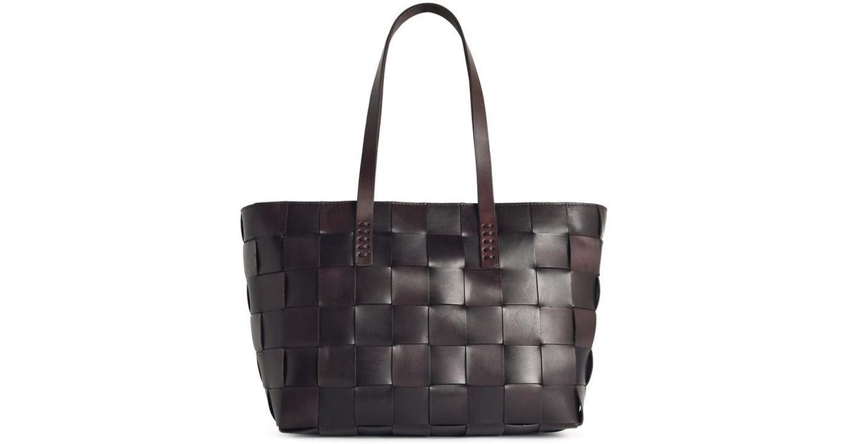 Dragon Diffusion 'japan Tote' Dark Brown Leather Bag in Black | Lyst UK