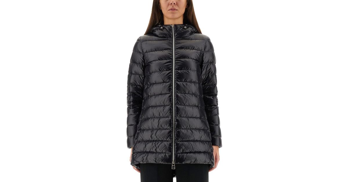 Herno A-Shape Resort Down Jacket in Black | Lyst UK