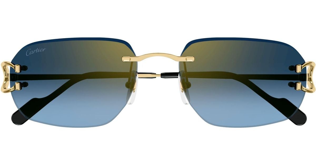 Cartier Sunglasses in Black | Lyst Canada