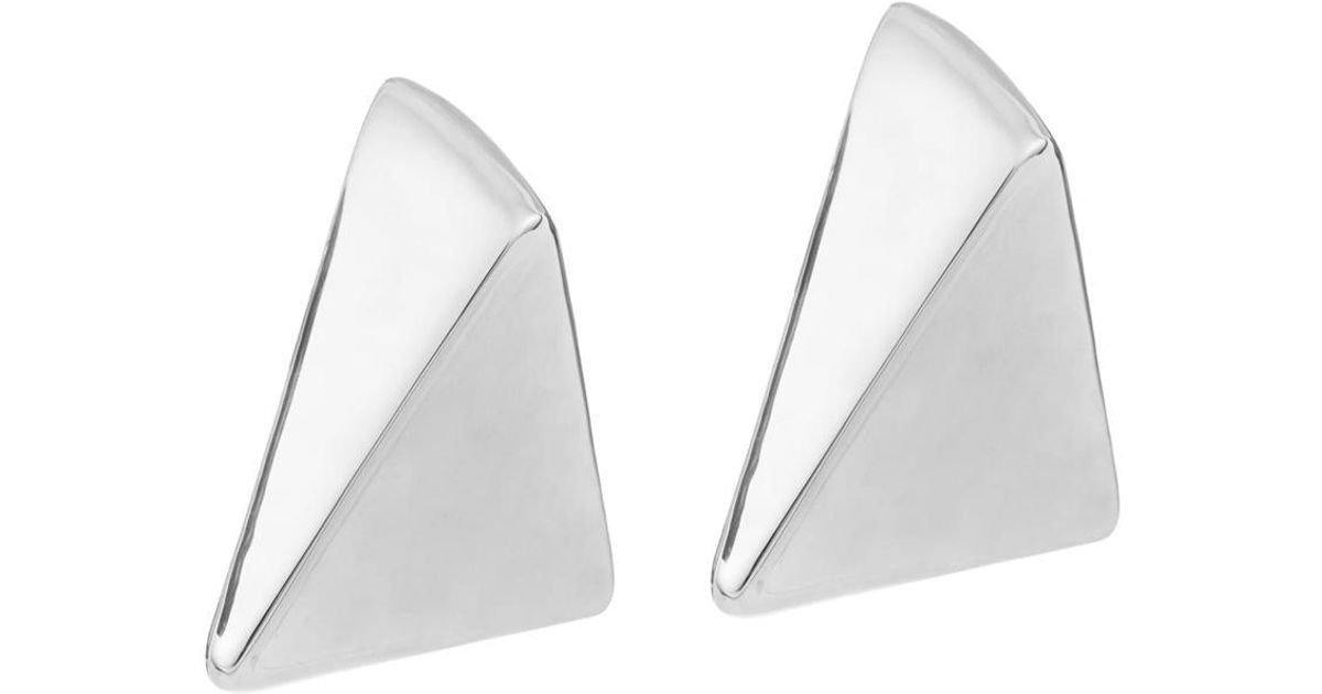 FEDERICA TOSI 'Virtual' Metallic Earings With Butterfly Clasp Closure ...