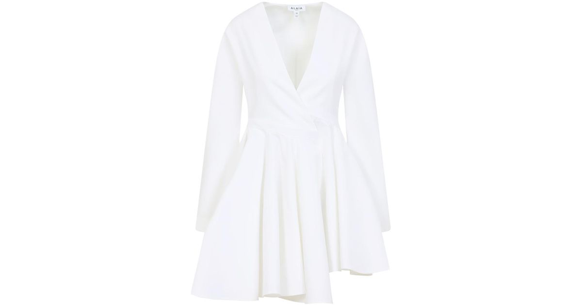 Alaïa Dress in White | Lyst