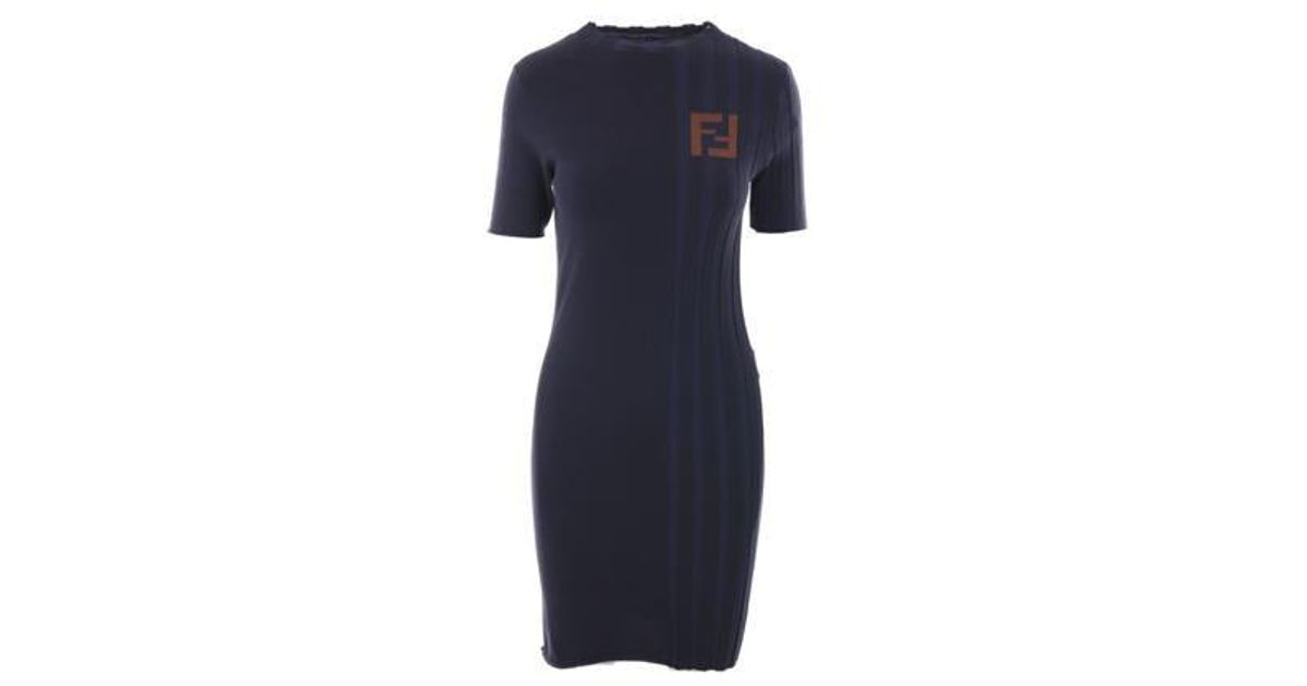Fendi Dresses in Blue | Lyst
