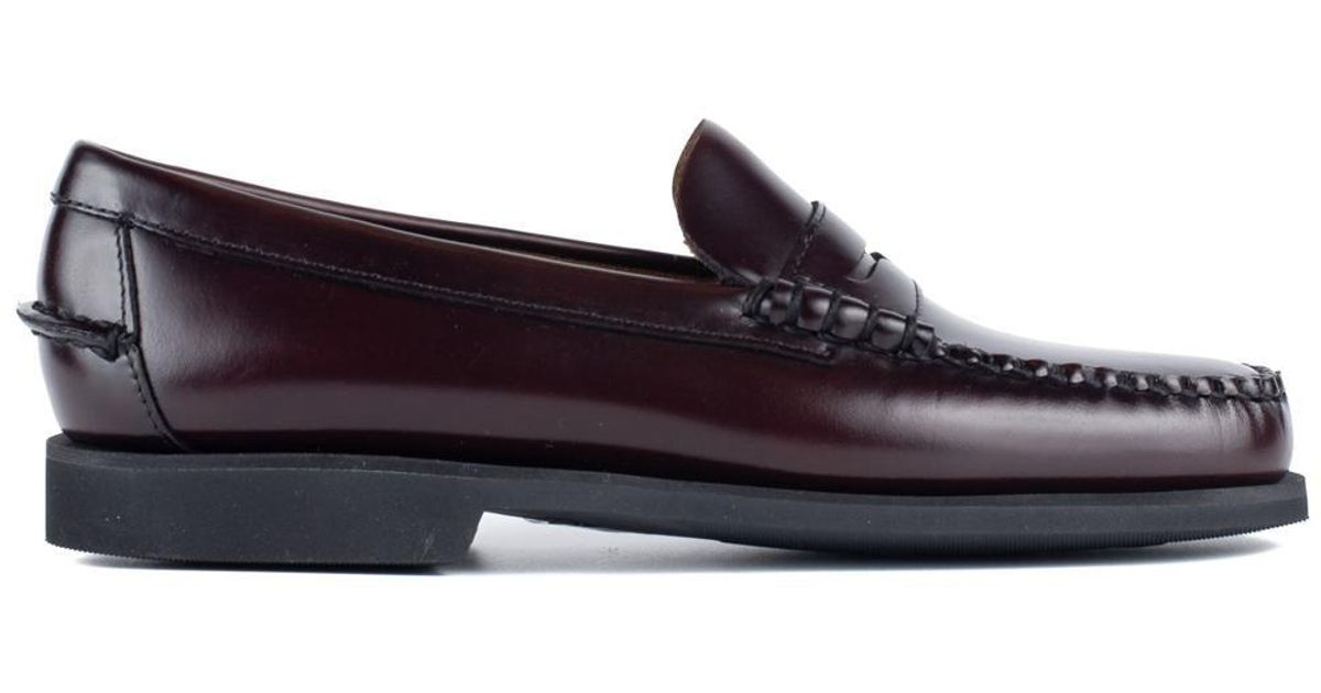 Sebago Moccasin Dan Po Burgundy in Blue | Lyst