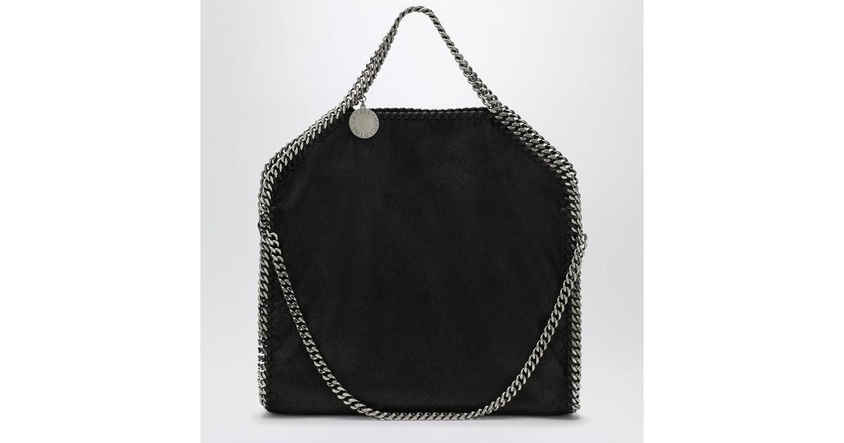 Stella McCartney Falabella Fold Over Bag in Black | Lyst UK