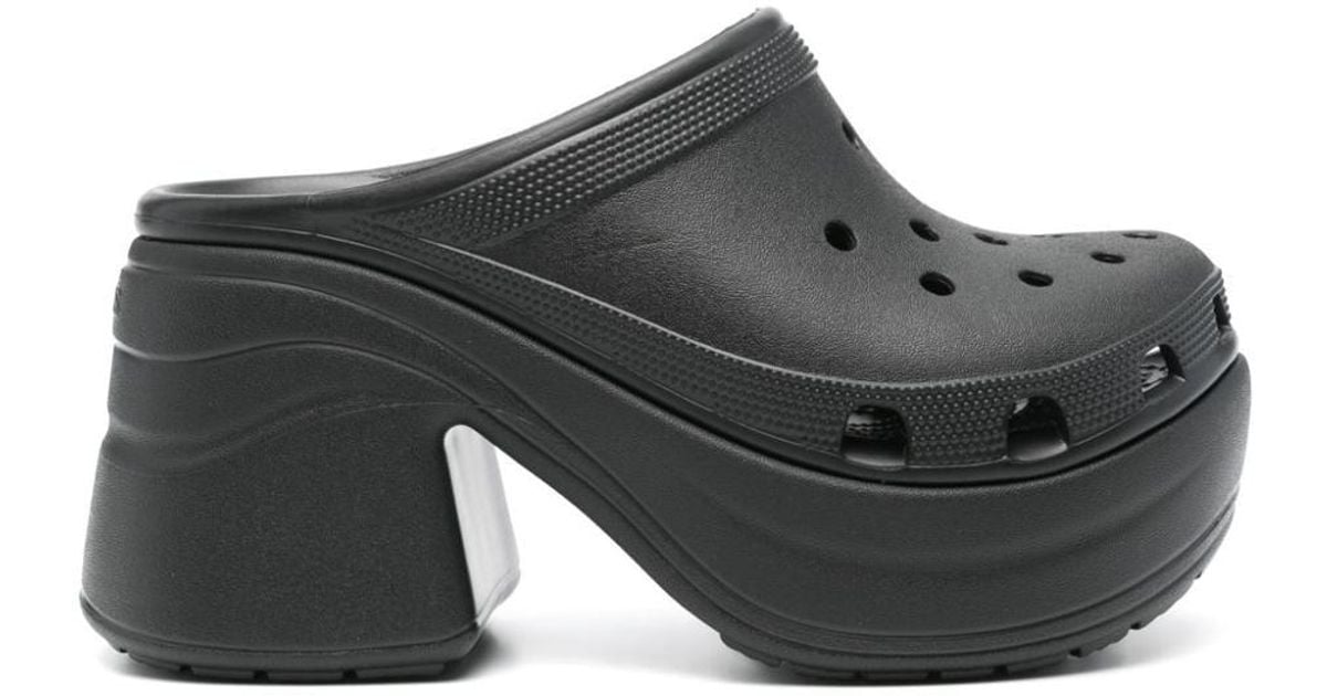Crocs™ Siren Clog Rubber Mules With Heel in Gray | Lyst