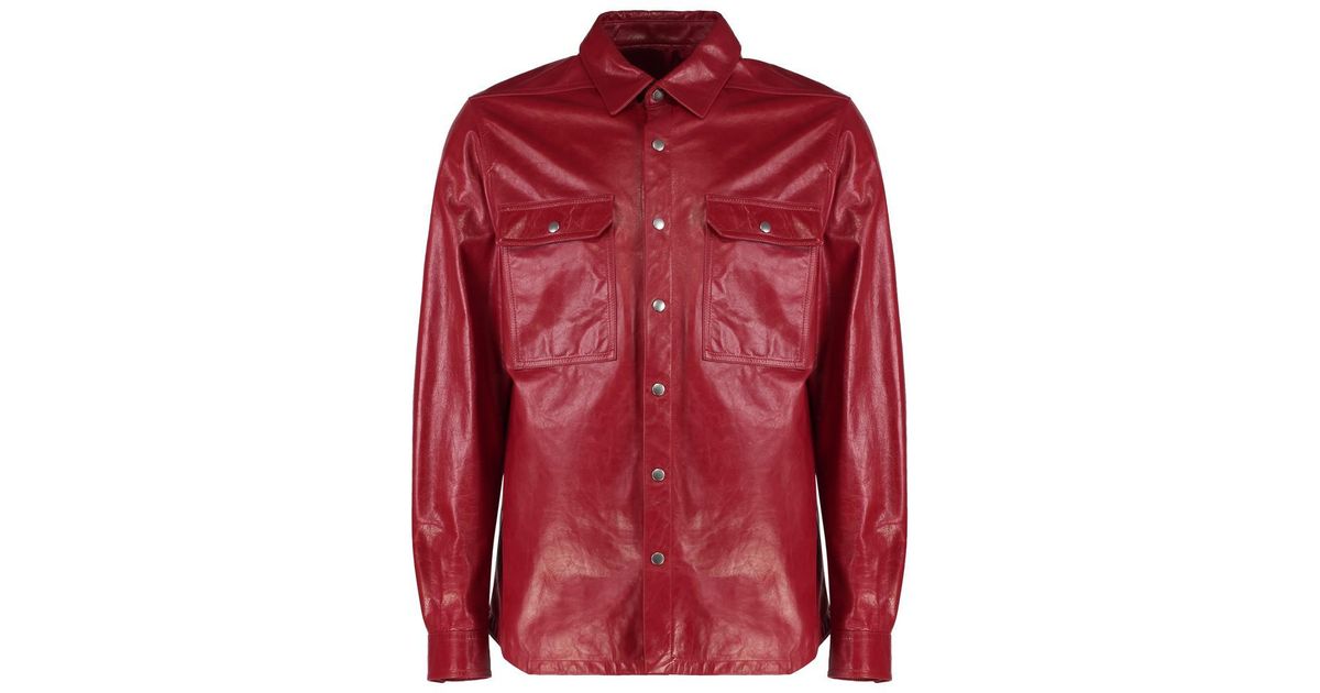Rick Owens Two Buttoned Front Flap Pockets in Red for Men | Lyst