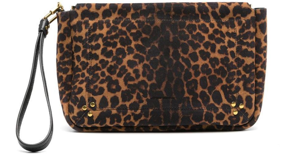 Jérôme Dreyfuss Large Clap Clutch Bag in Brown | Lyst