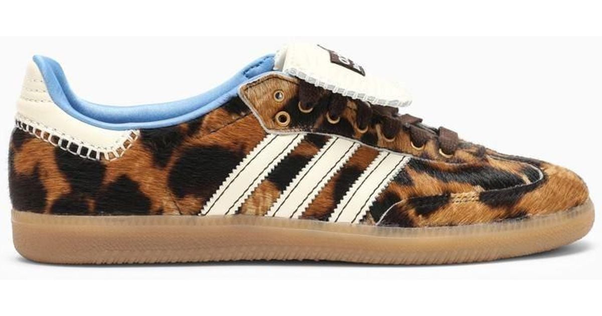adidas Originals Animalier Leather And Fabric Trainer in Brown for Men ...