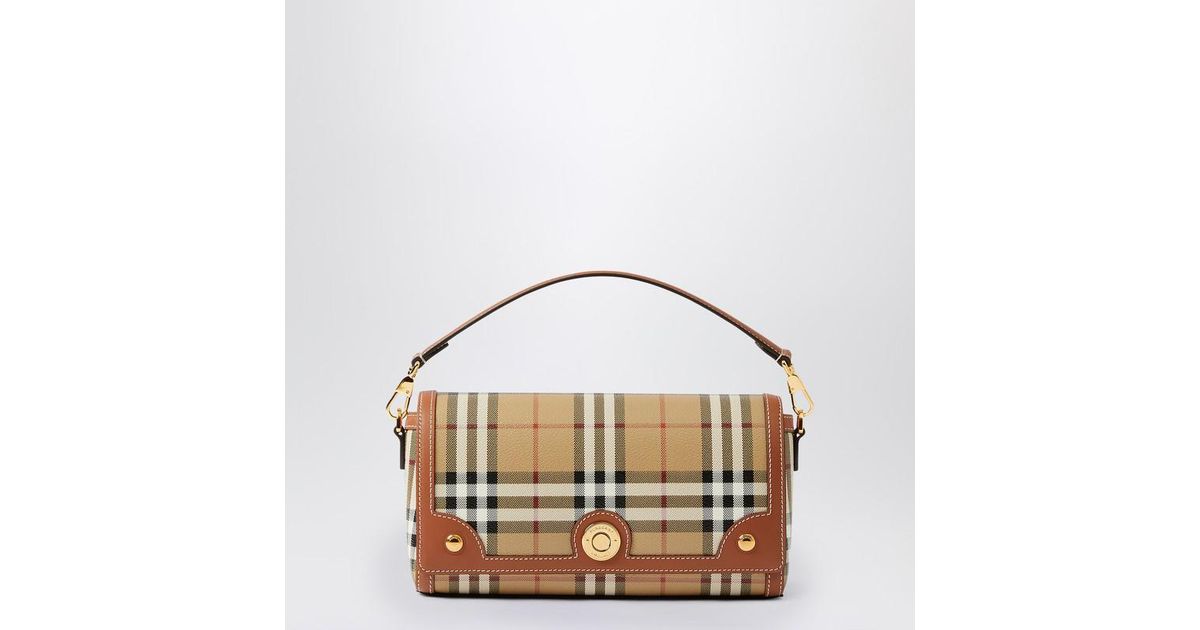 Burberry Small Note Bag With Handle in Brown | Lyst UK
