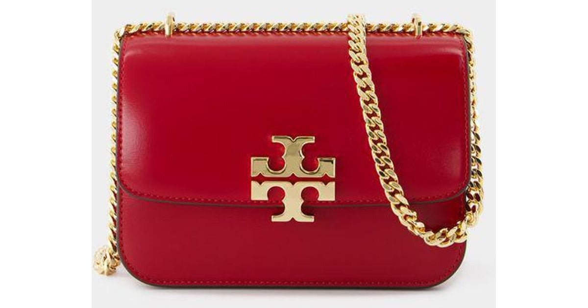 Tory Burch Eleanor Small Convertible Shoulder Bag in Red | Lyst UK