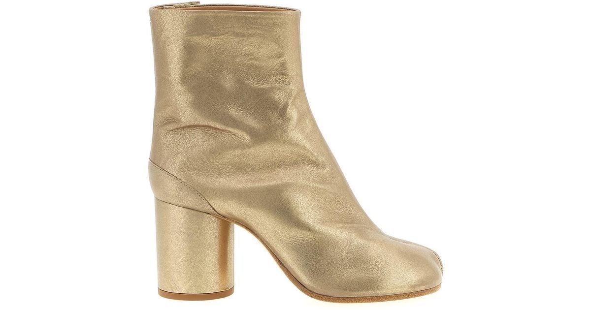 Maison Margiela 'Tabi' Ankle Boots in Natural | Lyst UK