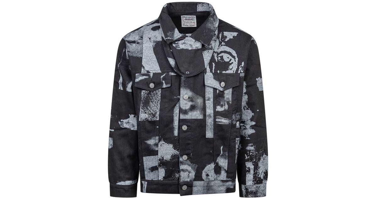 Kidsuper Jacket Face in Gray for Men | Lyst