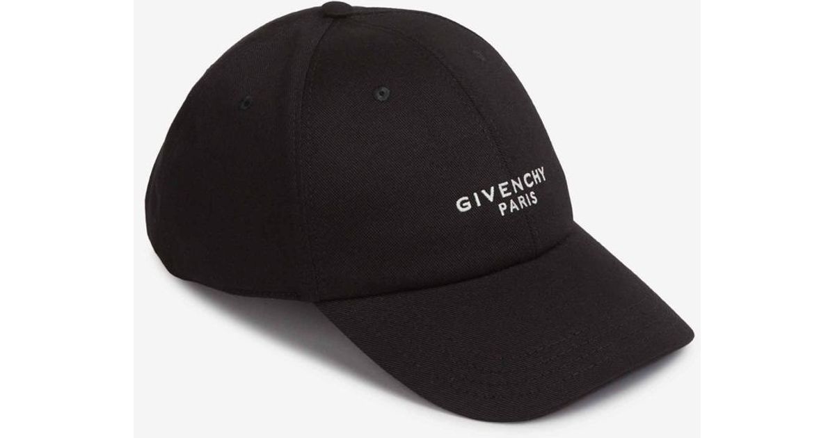Givenchy Logo Cap in Black for Men | Lyst UK