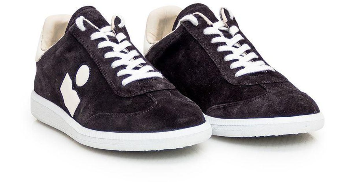 Isabel Marant 'Suede Logo Snea' Sneakers in White for Men | Lyst