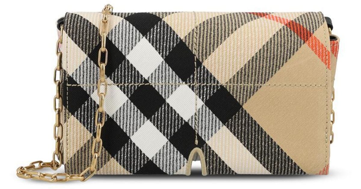 Burberry Bags in Natural | Lyst UK