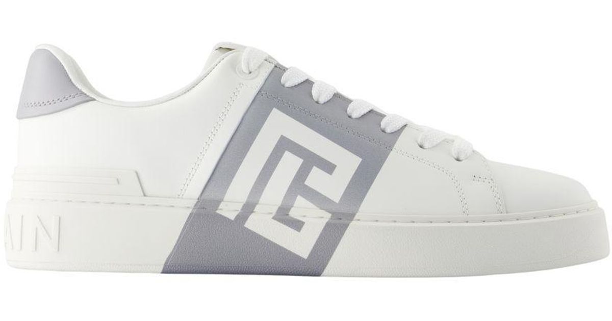 Balmain Sneakers in Grey for Men | Lyst UK