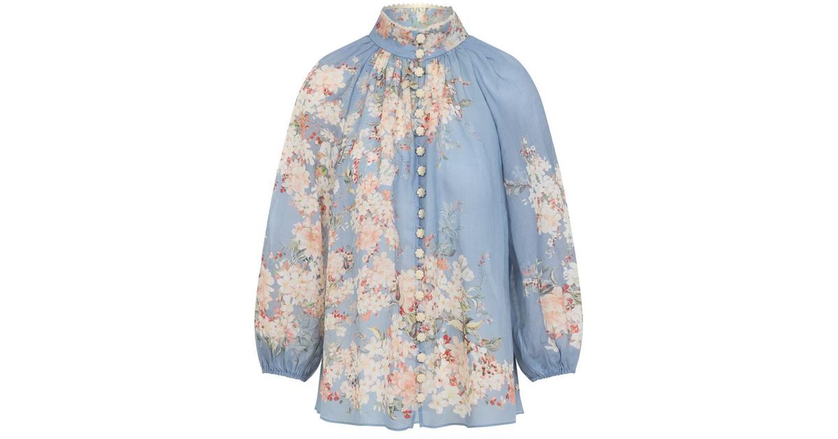 Zimmermann Tops in Blue | Lyst