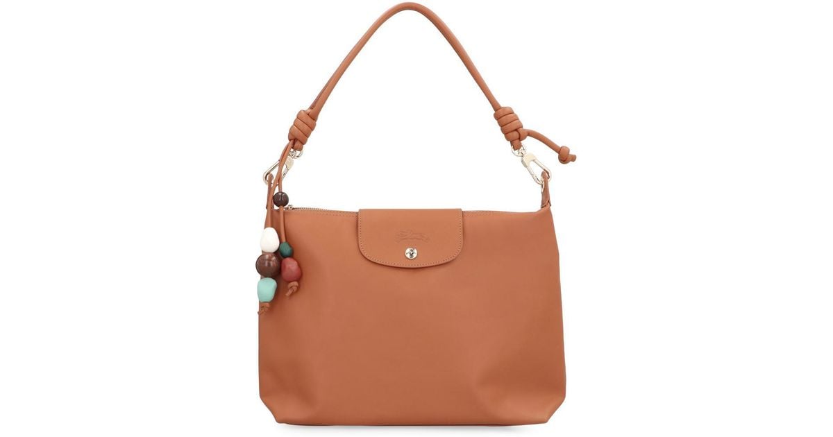 Longchamp M Le Pliage Xtra Hobo Bag in Brown | Lyst