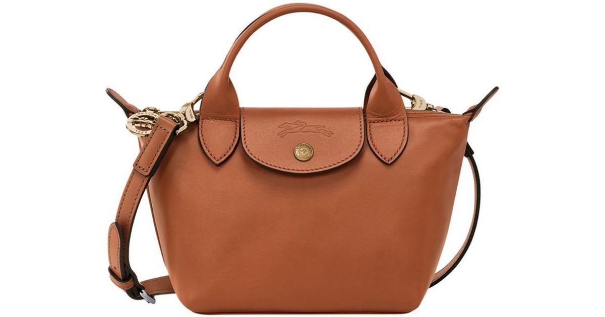 Longchamp 'Le Pliage Céramique' Handbag With Embossed Logo On The Front ...
