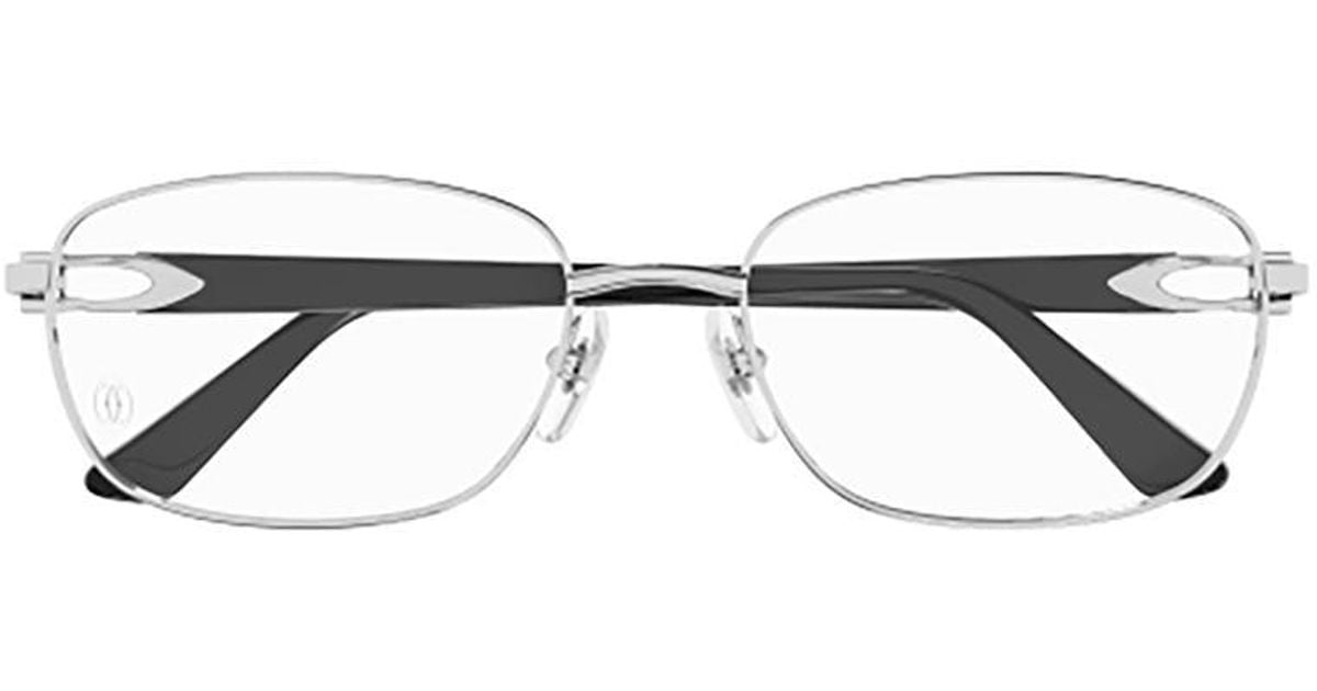 Cartier Eyeglasses In Metallic For Men Lyst