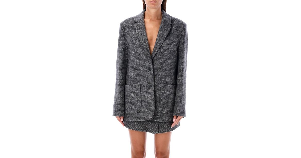 THE GARMENT Brad Ribbon Blazer in Gray | Lyst