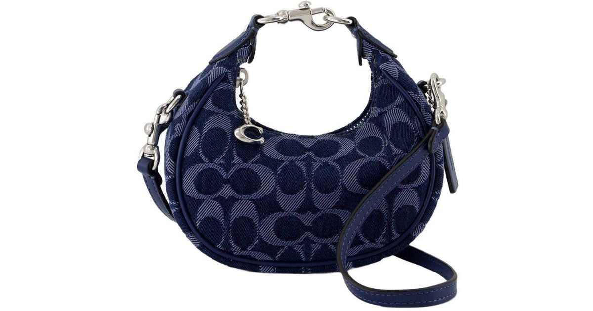 COACH Denim Signature Jonie Crossbody in Blue | Lyst