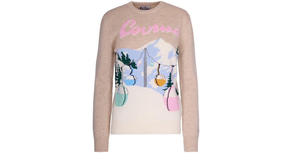 Mc2 Saint Barth Sweater in Pink | Lyst UK