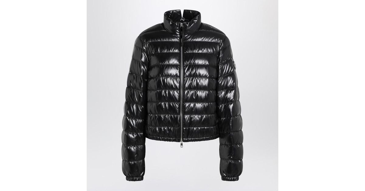 Moncler x Edward Enninful Shiny Nylon Jacket in Black | Lyst UK