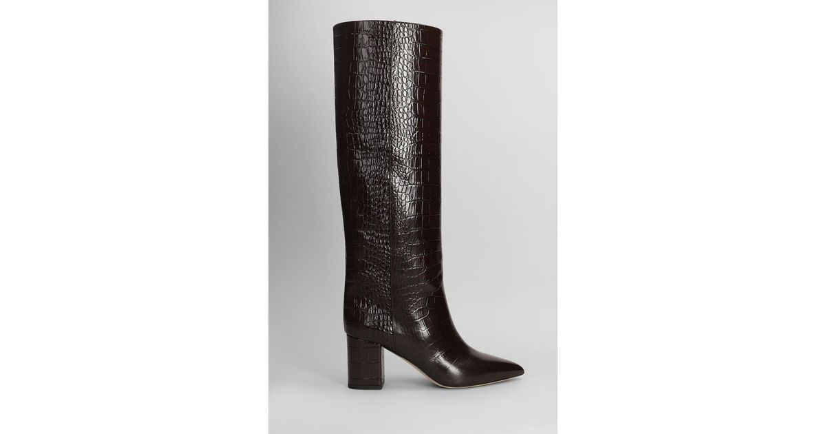 Paris Texas Anja Boot 70 High Heels Boots in Black | Lyst UK