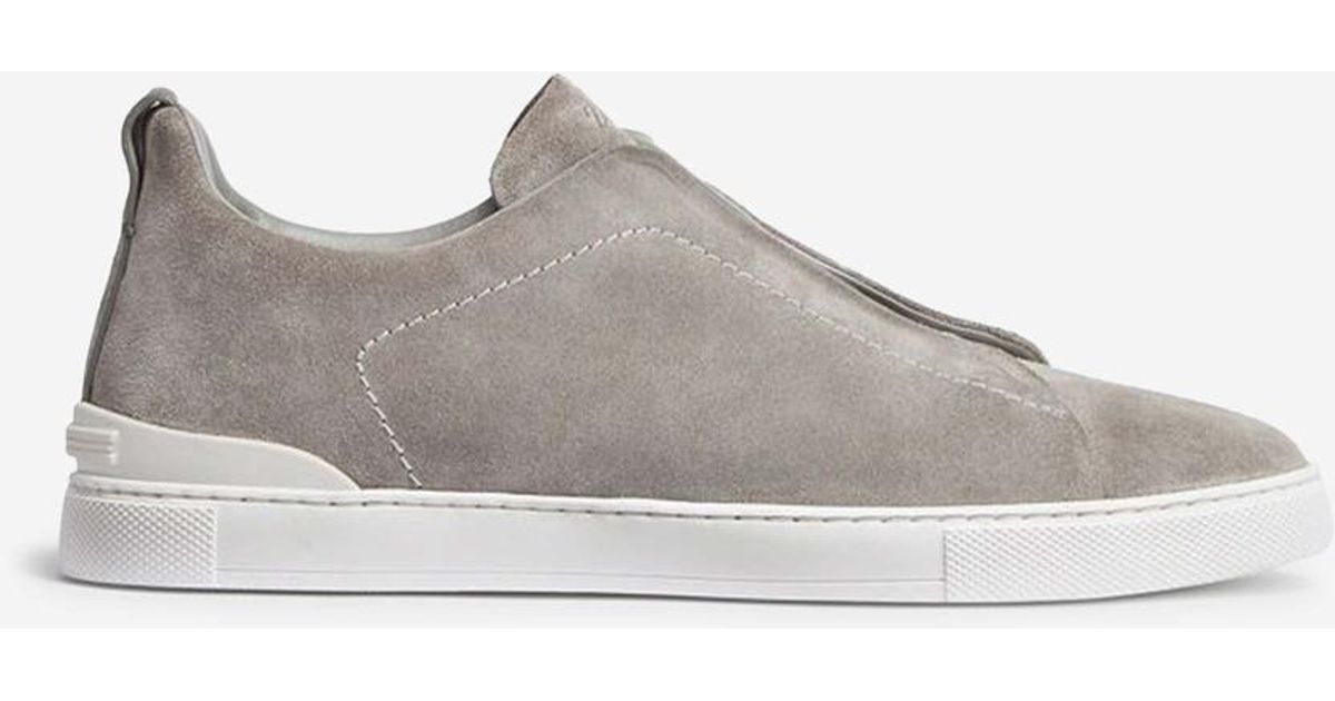 ZEGNA Triple Stitch Shoes in White for Men | Lyst