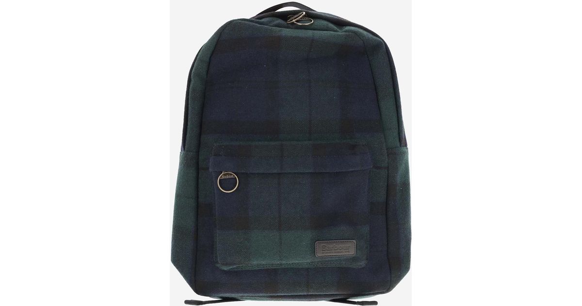Barbour Carrbridge Backpack With Check Pattern in Blue for Men | Lyst