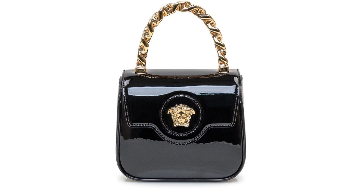 Versace La Medusa Mini Bag in Black | Lyst