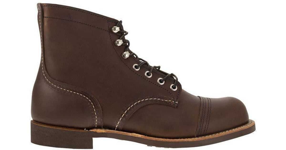 Red Wing Iron Ranger Amber in Brown for Men | Lyst UK