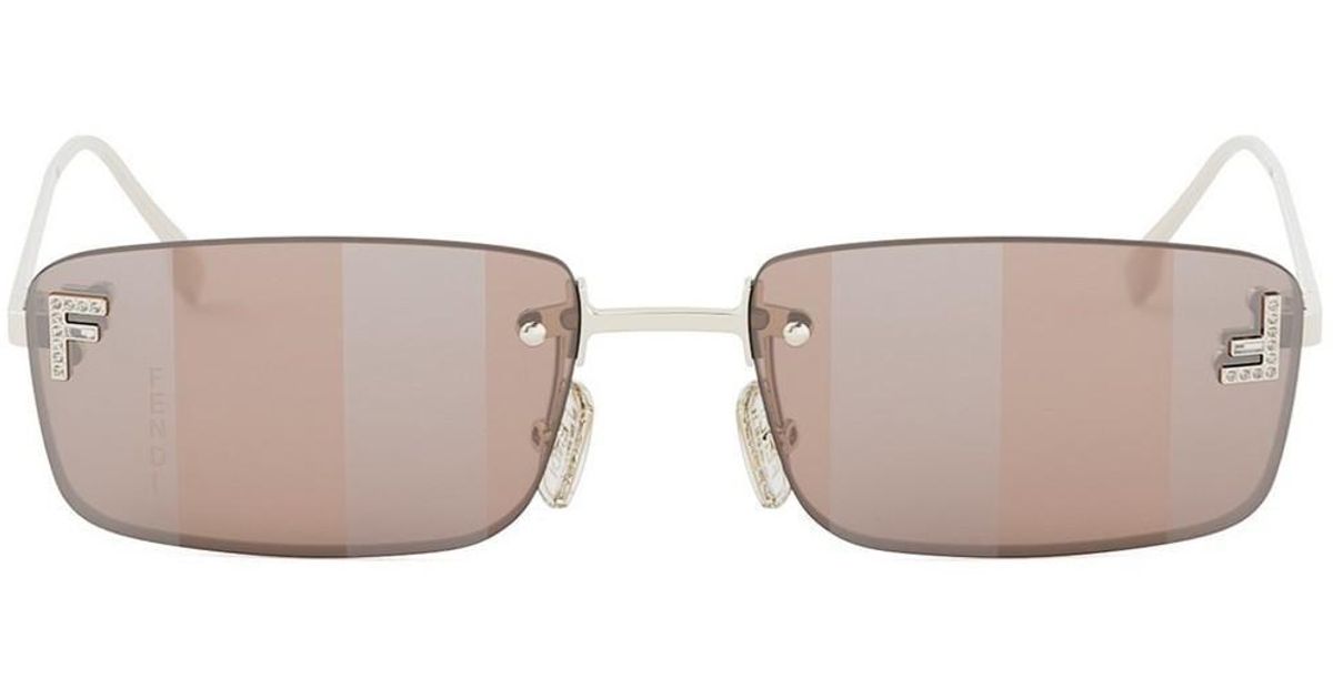 Fendi First Crystal Sunglasses in Pink | Lyst UK