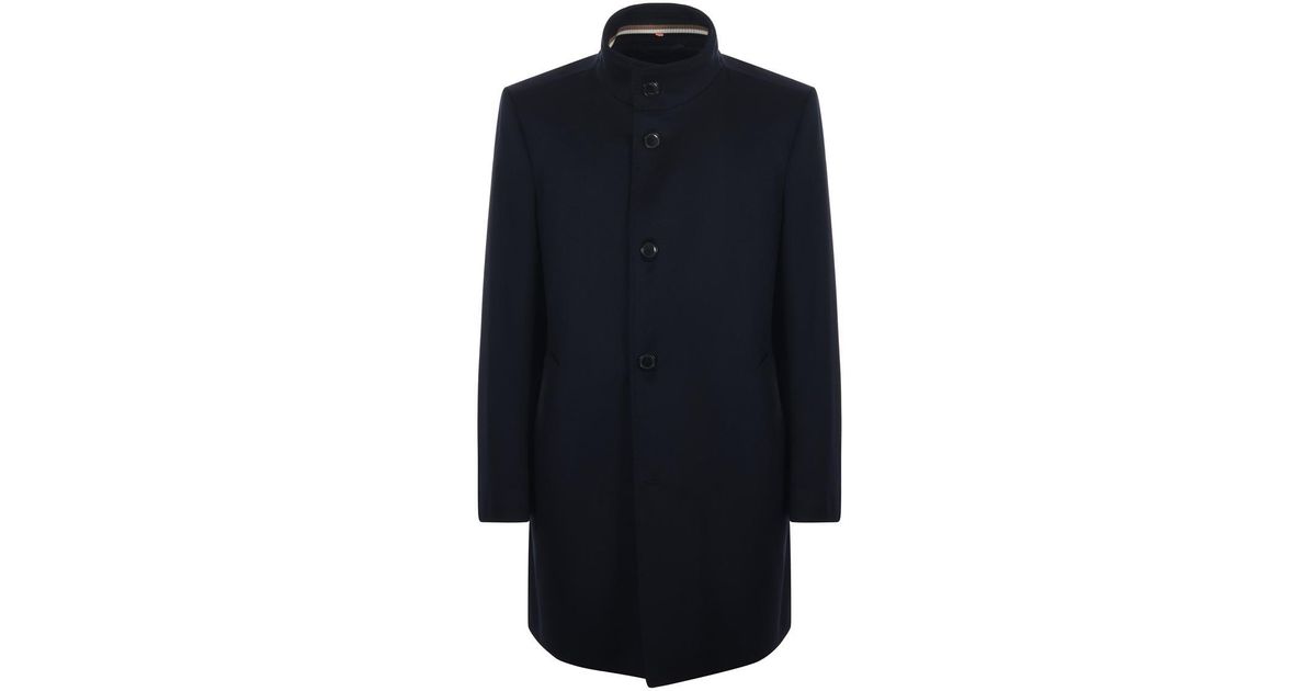 BOSS Coat in Blue for Men | Lyst Australia