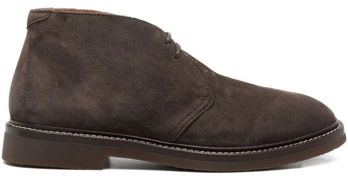 Brunello Cucinelli Polacchino Shoes in Brown for Men | Lyst UK