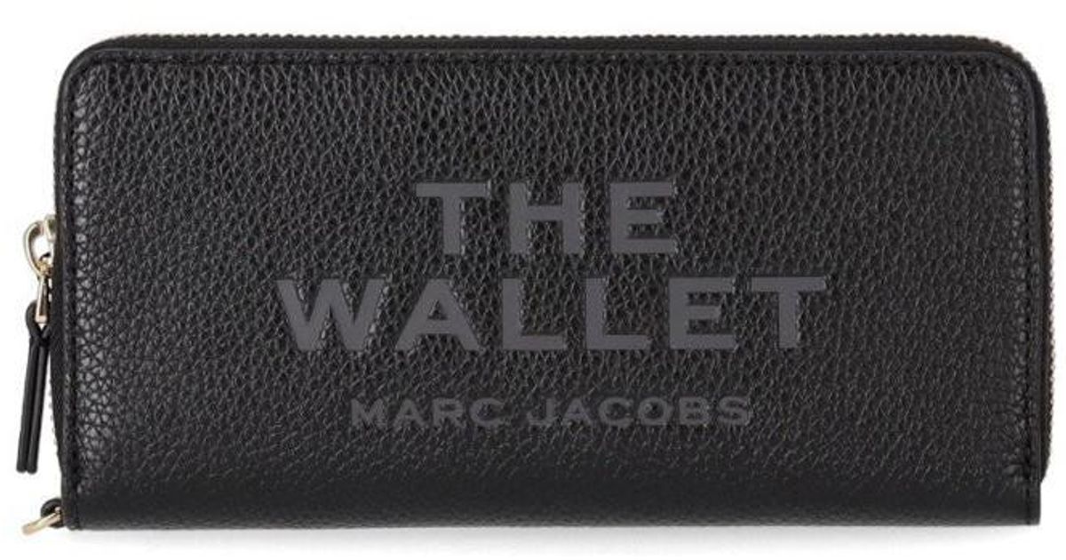 Marc Jacobs The Leather Continental Wallet in Black | Lyst UK