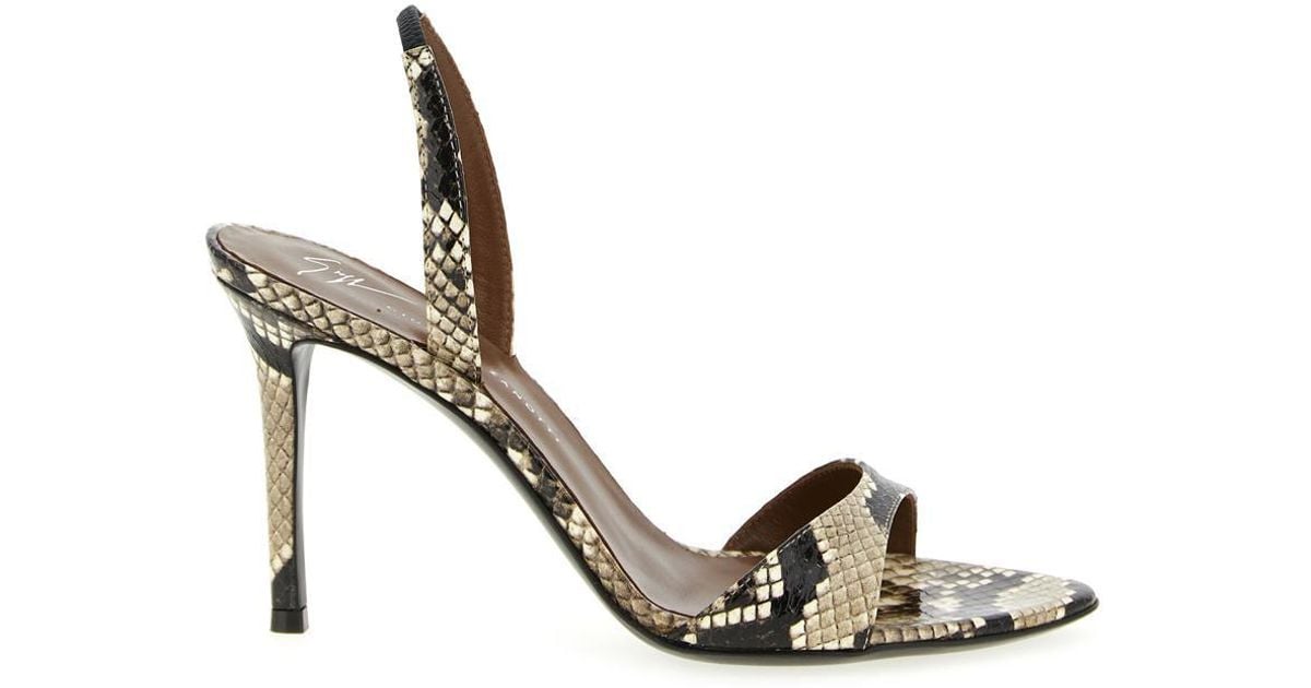 Giuseppe Zanotti High Heel Sandals in Metallic | Lyst UK