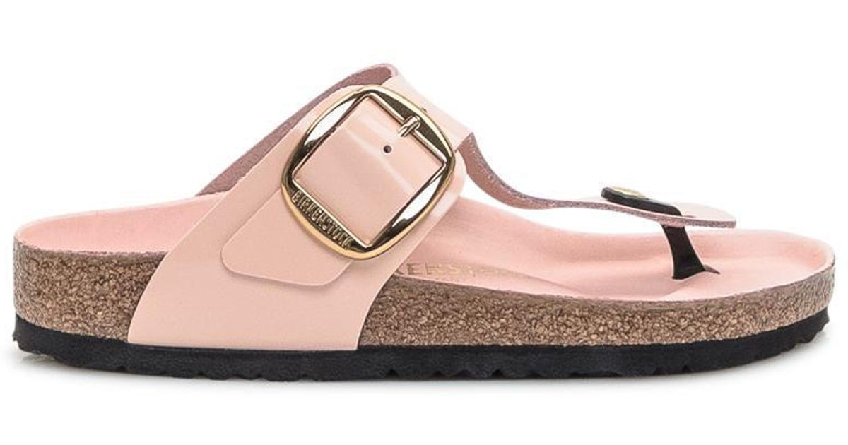 Birkenstock Gizeh Big Buckle Sandal in Pink | Lyst