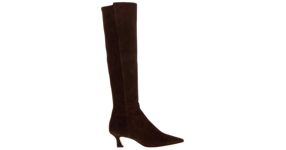 Stuart Weitzman Boots in Brown | Lyst UK