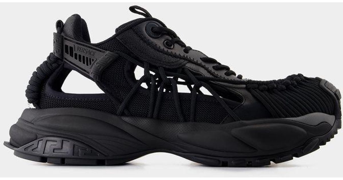 Versace Sneakers in Black for Men | Lyst