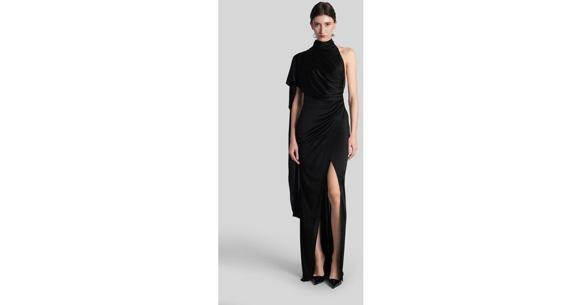 ANDAMANE Waverly Maxi Long Dress in Black | Lyst UK