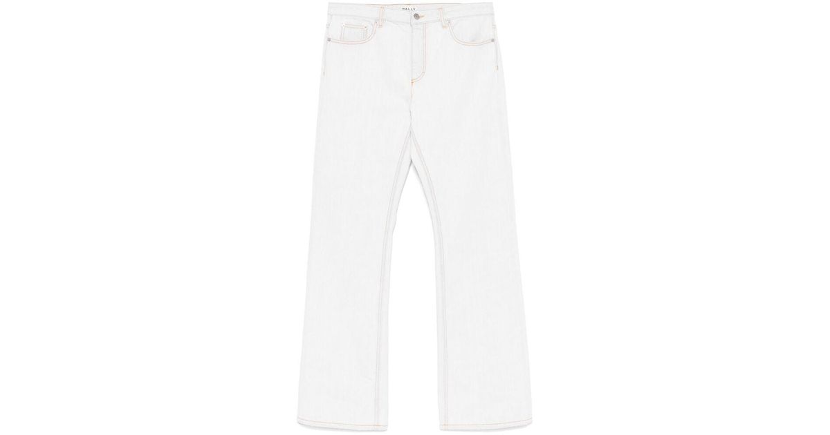 Bally Jeans in White for Men | Lyst