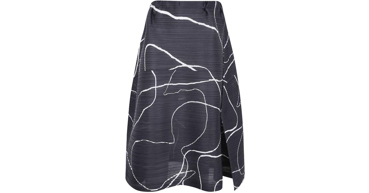 Pleats Please Issey Miyake "pause" Skirt Clothing in Black | Lyst UK