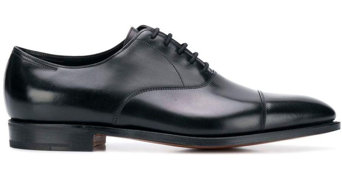 John Lobb City Ii High-Shine Oxford Shoes in Black for Men | Lyst